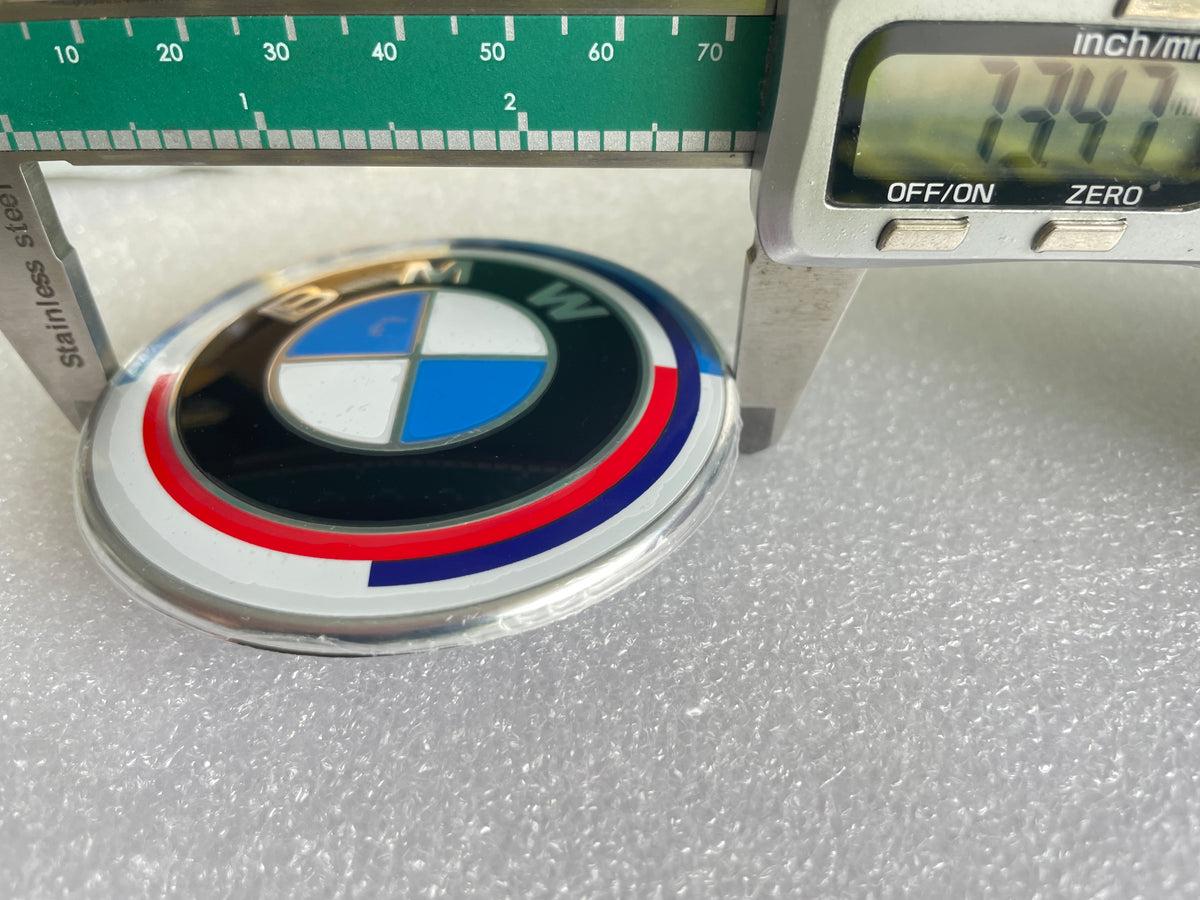 1 X MODIFIX | BMW M Performance 50th Anniversary Emblem Badge Centre C ...