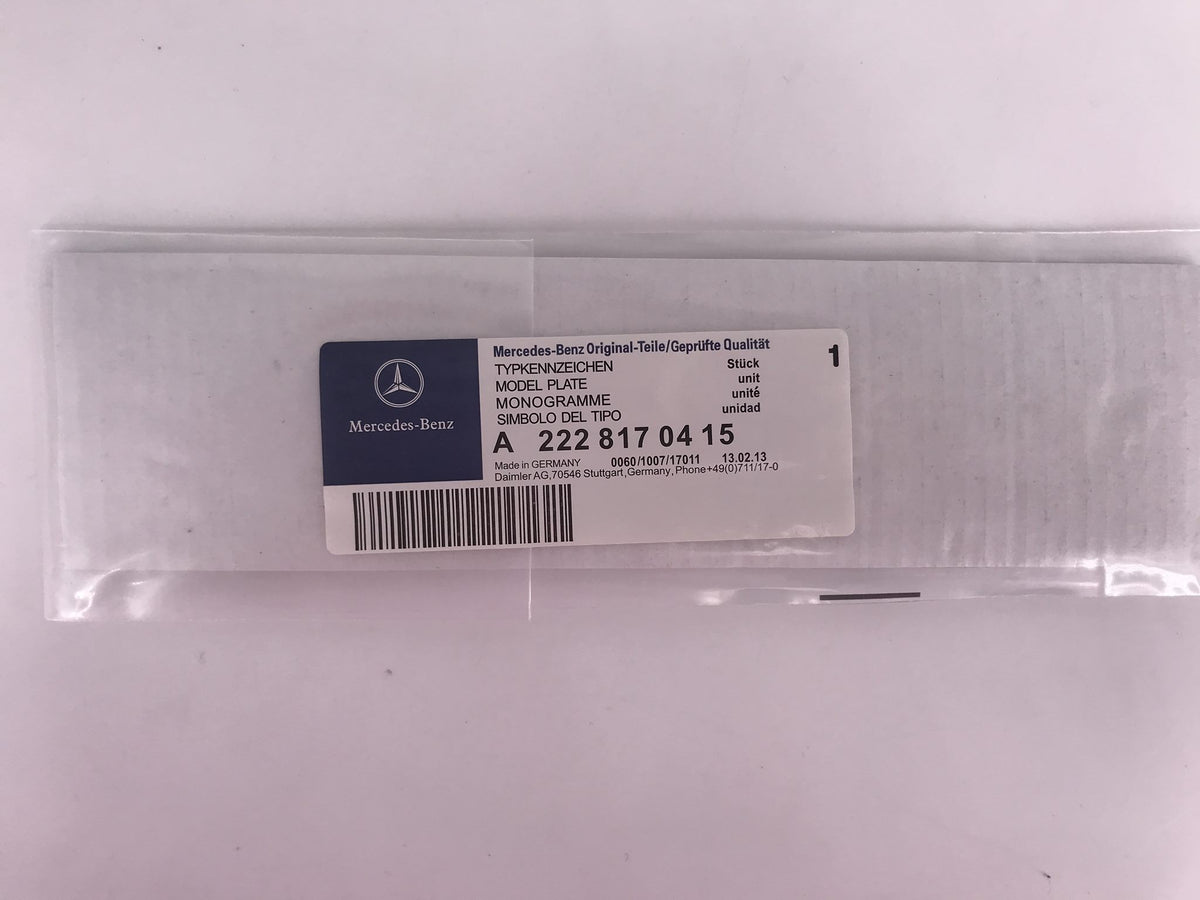 Original Chrome Mercedes Benz letters Badge Emblem sticker V8 BITURBO ...