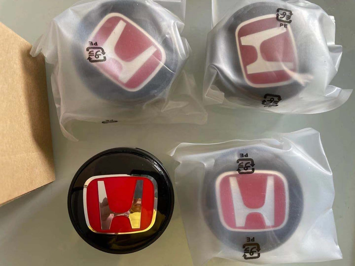 Type R Series Red HONDA Wheel Center Hub Caps 57mm 58mm – Auto Guys Group