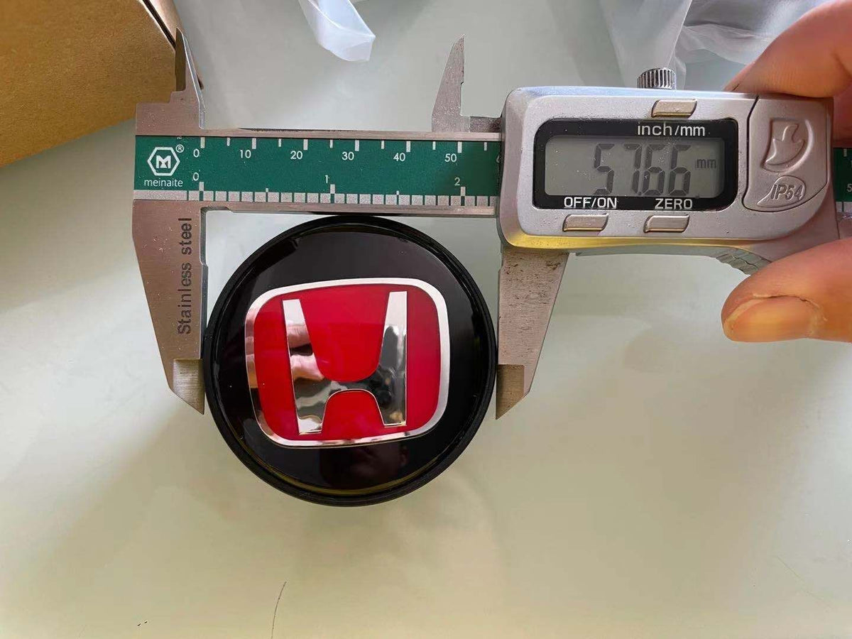 Type R Series Red HONDA Wheel Center Hub Caps 57mm 58mm – Auto Guys Group